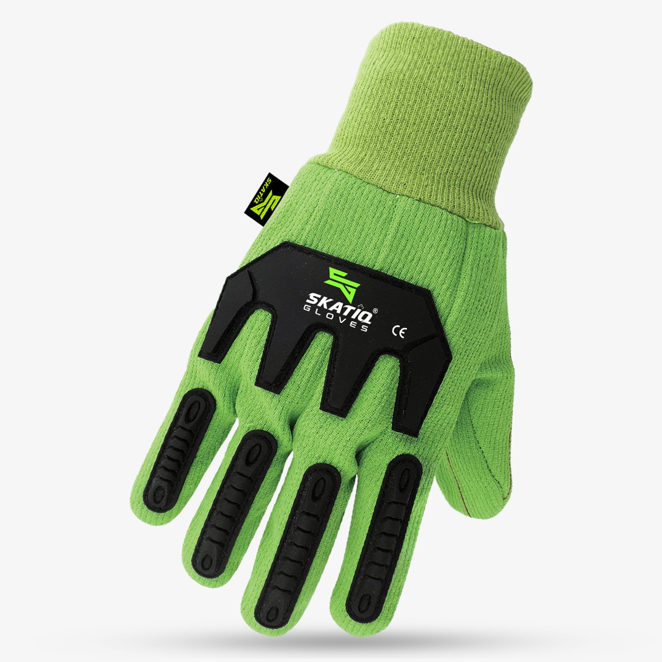 HI-VIZ Cotton/Polyester Corded Impact Protection Glove – Skatiq Group